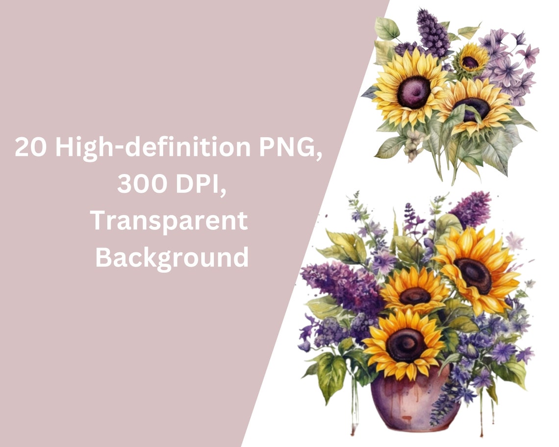 Sunflowers PNG, Sunflower Bouquets PNG, Sunflower Arrangements ...