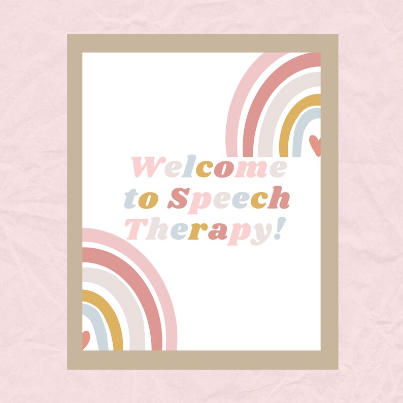 10 Speech Therapy Room Posters SLP Decor Language Pathologist Prints ...