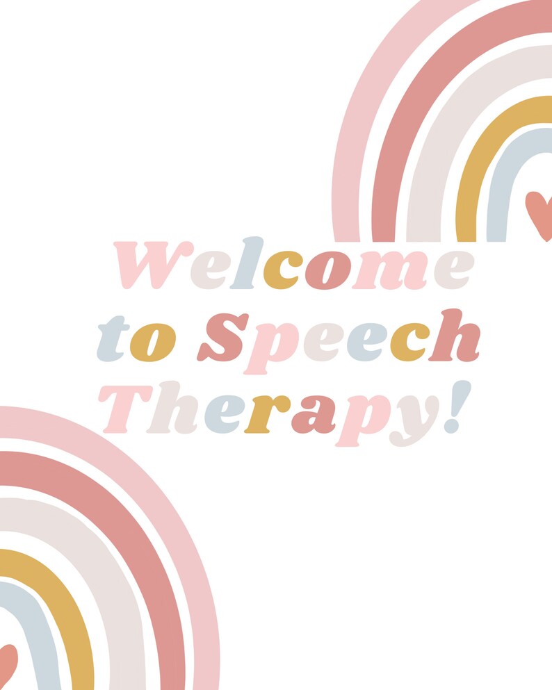 10 Speech Therapy Room Posters SLP Decor Language Pathologist - Etsy