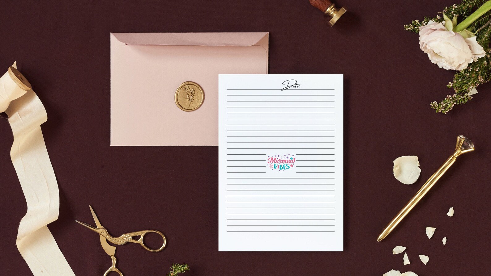 Mermaid Memes Journal Pages Are Printable Stationary. These Designed ...