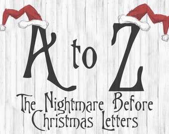 Jack skellington font svg - Etsy Nederland