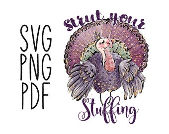 Turkey Strut Svg - Etsy