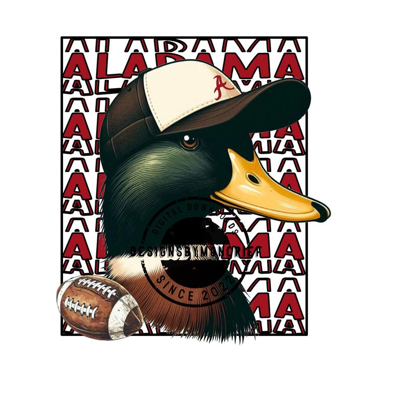 Alabama Mallard PNG, Crimson Tide, Sports, Football PNG, Sublimation ...