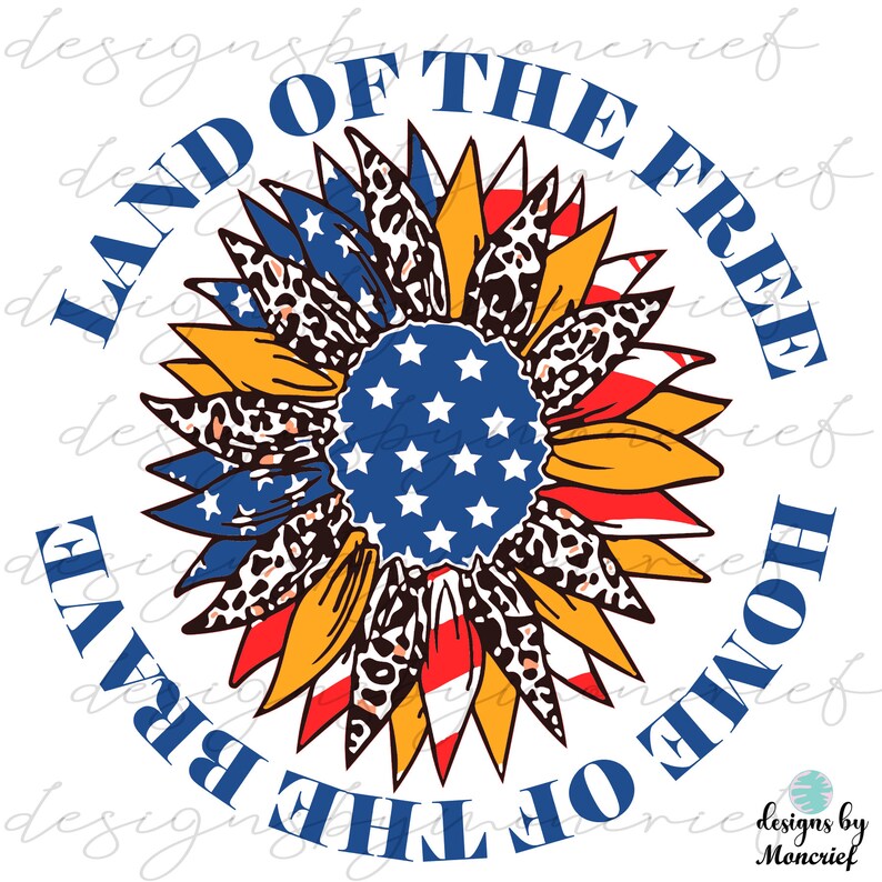 Land of the Free Home of the Brave PNG Digital Download 4th - Etsy