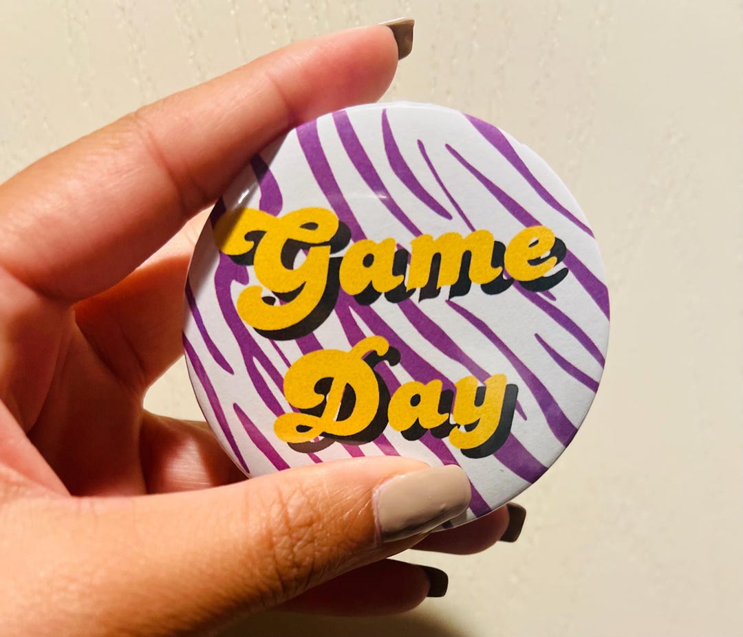 Tigers Gameday Button, Game Day Button, Tigers Button, Geaux Button ...