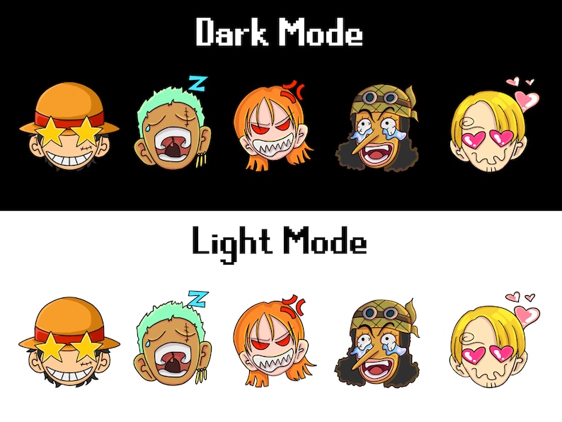 One Piece Twitch Emotes Pack, Premade Streaming Assets, Luffy Emote ...