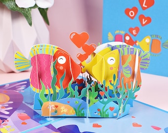 3d Pop up Fish Card - Etsy