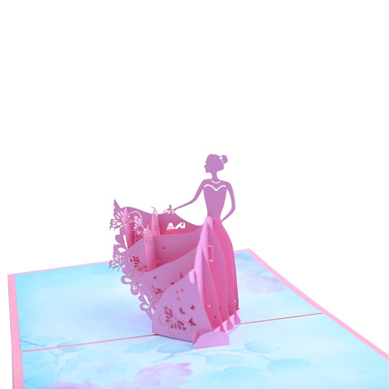 3D Princess Pop up Greeting Card, Thank You Card, Birthday Card ...