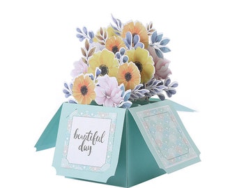 3D Colorful Butterfly Pop up Greeting Card, Thank You Card, Birthday ...