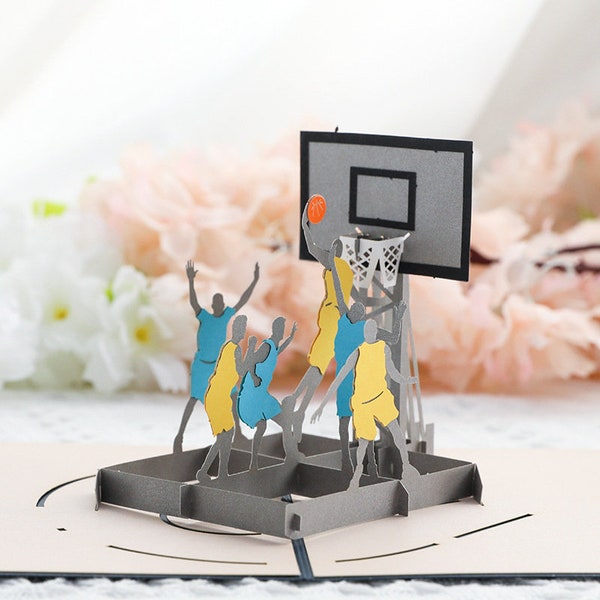 Basketball Pop up Cards - Etsy