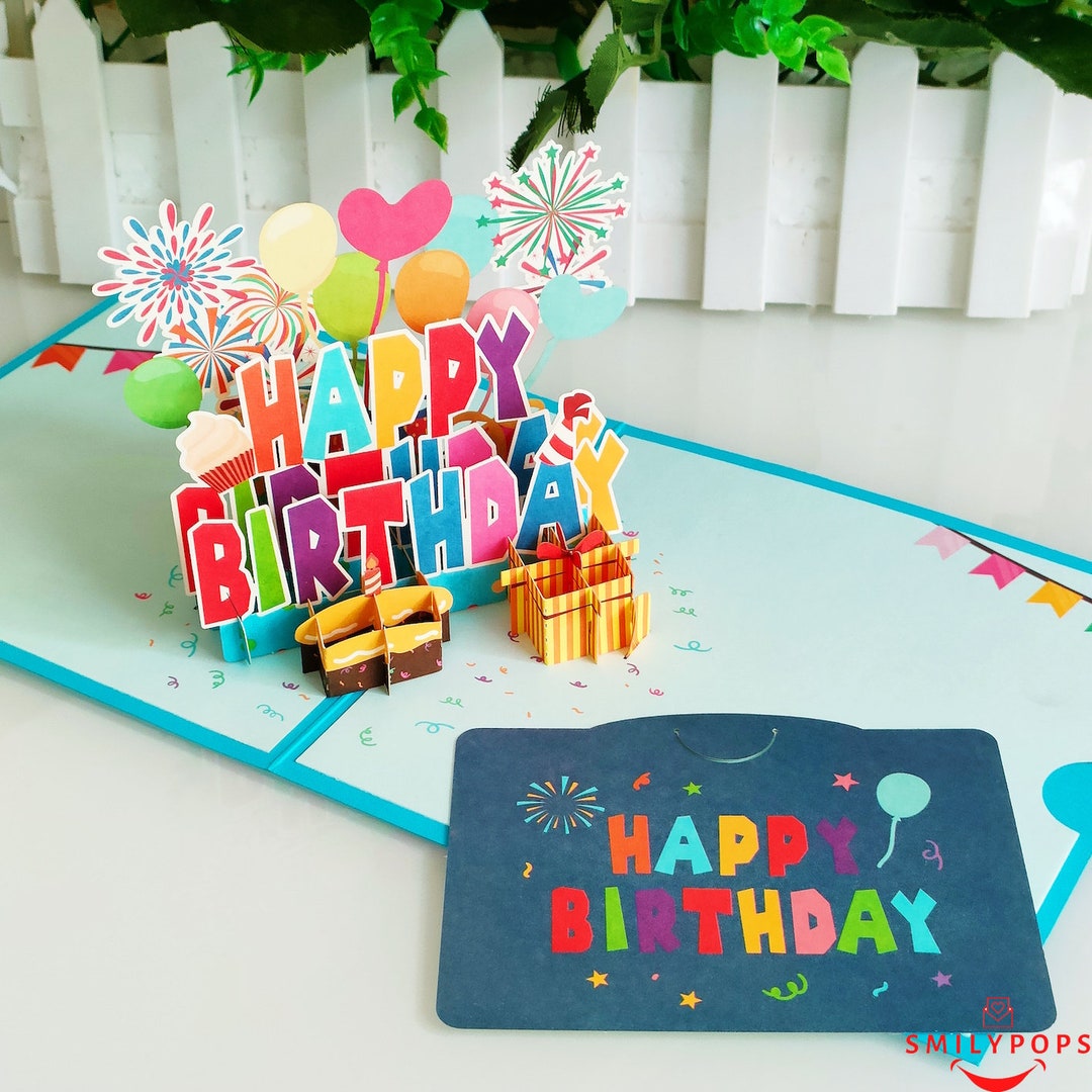3D Pop up Birthday Card - Etsy