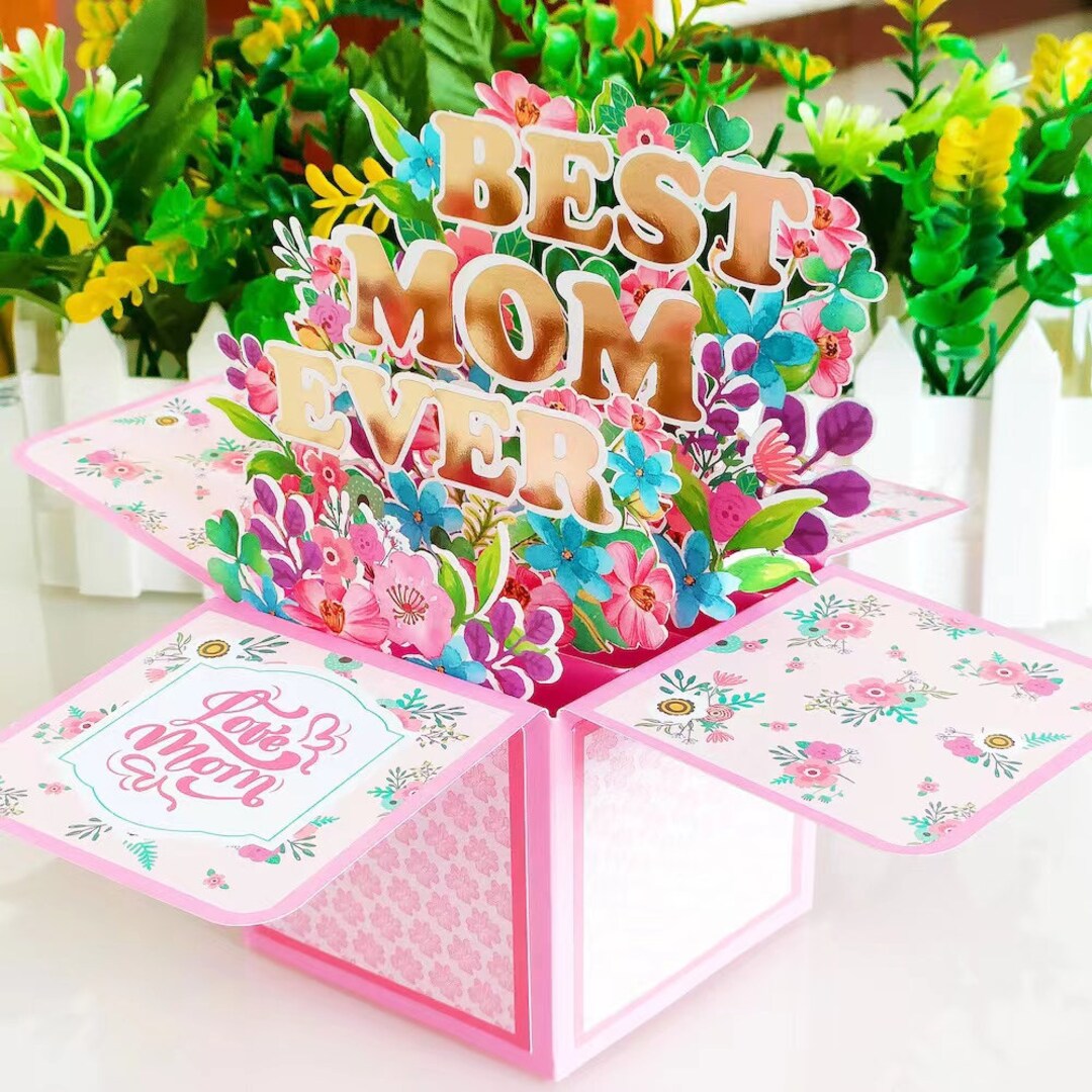 Personalized 3D Pop up Cards for Mom - Add Your Own Photo and Message ...