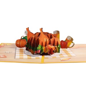 3D Turkey Pop up Thanksgiving Card - Etsy