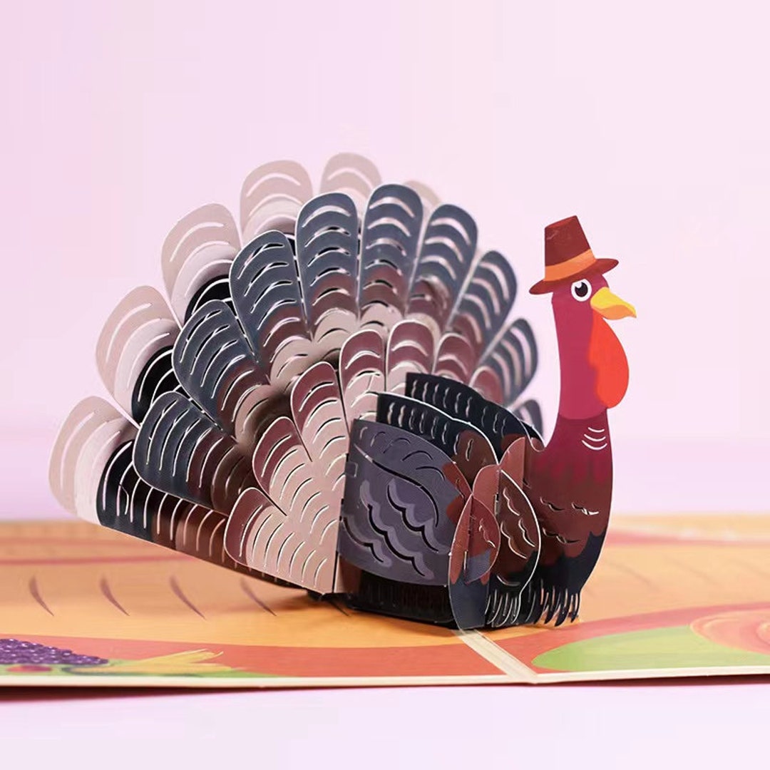 3D Thanksgiving Card 3D Thanksgiving Pop up Card 3D Card for ...