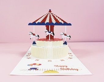 Carousel Pop up Card - Etsy