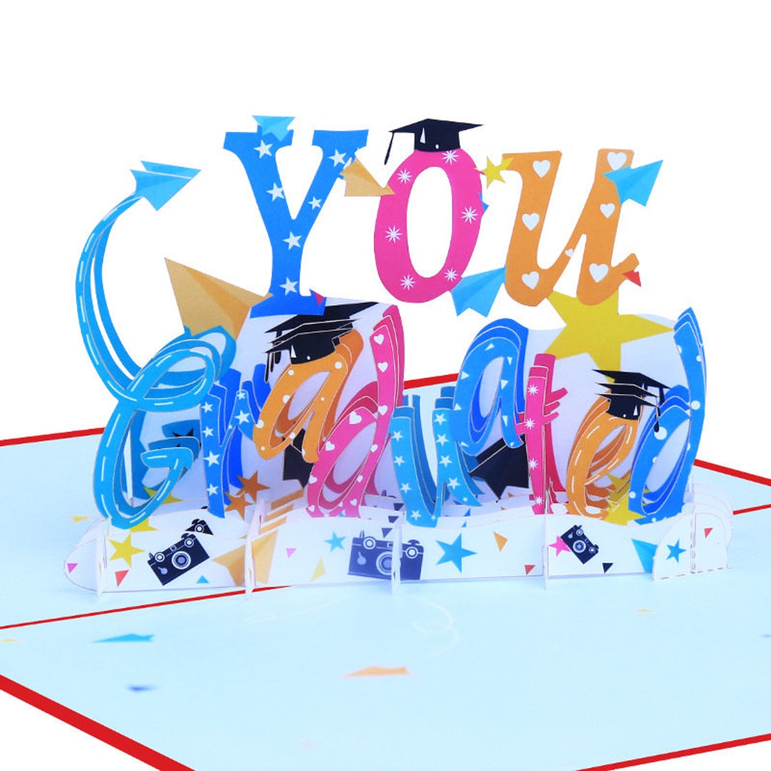 3D Graduation Pop up Card - Etsy