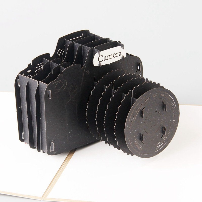 3D Camera Pop up Greeting Card, Fathers Day Card, Thank You Card ...