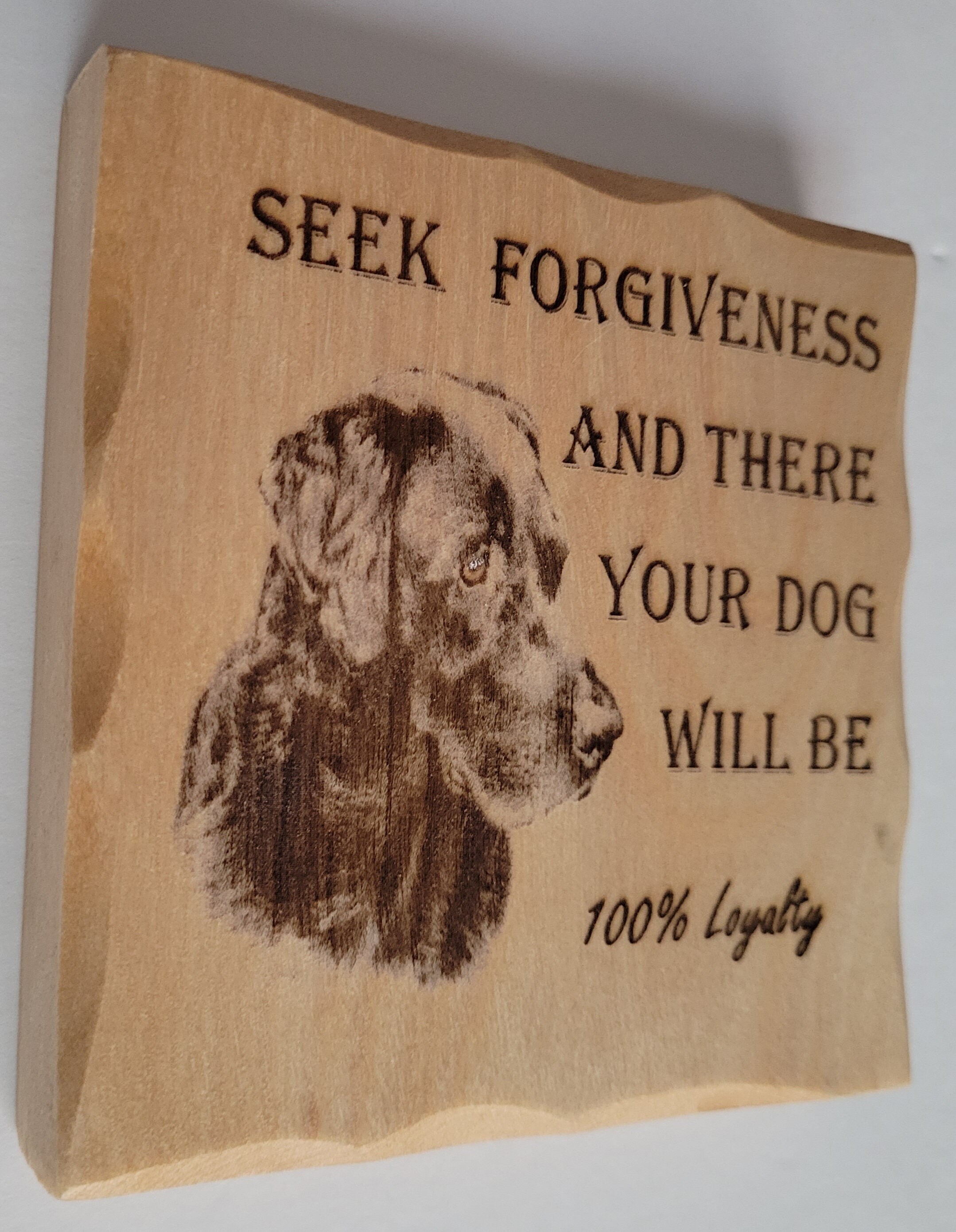 Engraved Chocolate Labrador Retriever Birchwood Coaster Pet Lose Gift ...