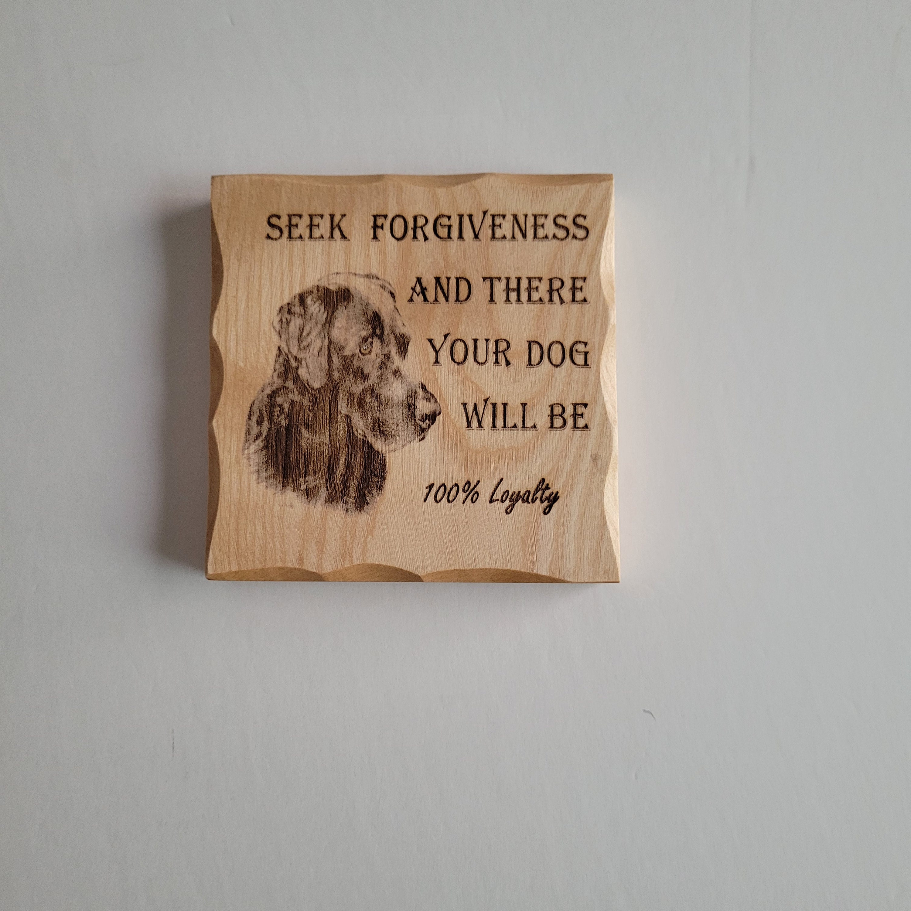 Engraved Chocolate Labrador Retriever Birchwood Coaster Pet Lose Gift ...