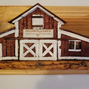 Red Barn Western Home Decor Keychain Holder Wall Plaque for - Etsy