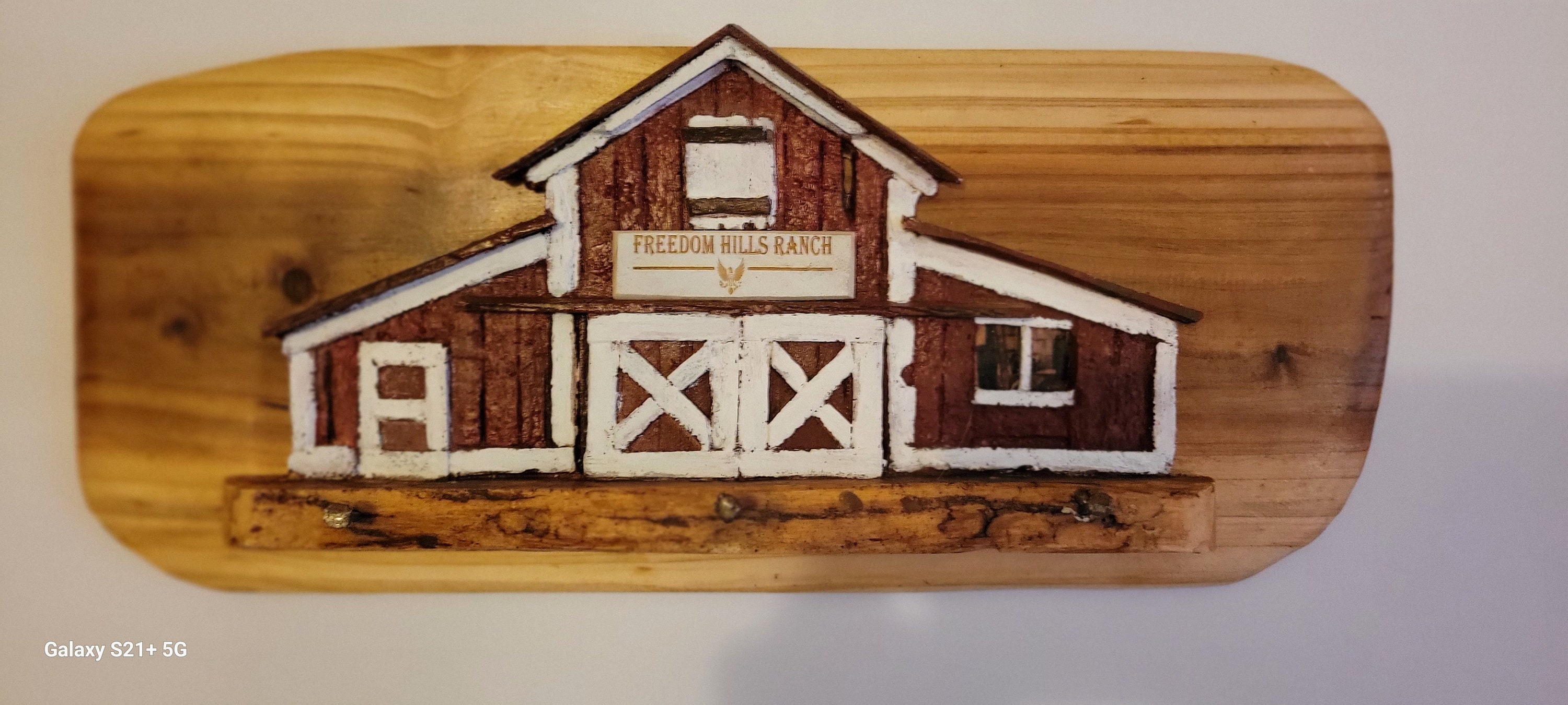 Red Barn Western Home Decor Keychain Holder Wall Plaque for - Etsy
