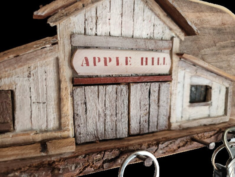 Rustic Western Wall Decor Key Holder With Apple Hill Wooden - Etsy