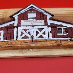 Red Barn Western Home Decor Keychain Holder Wall Plaque for - Etsy