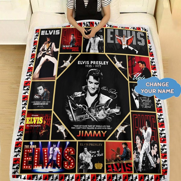 Elvis Presley Fleece Blanket - Etsy