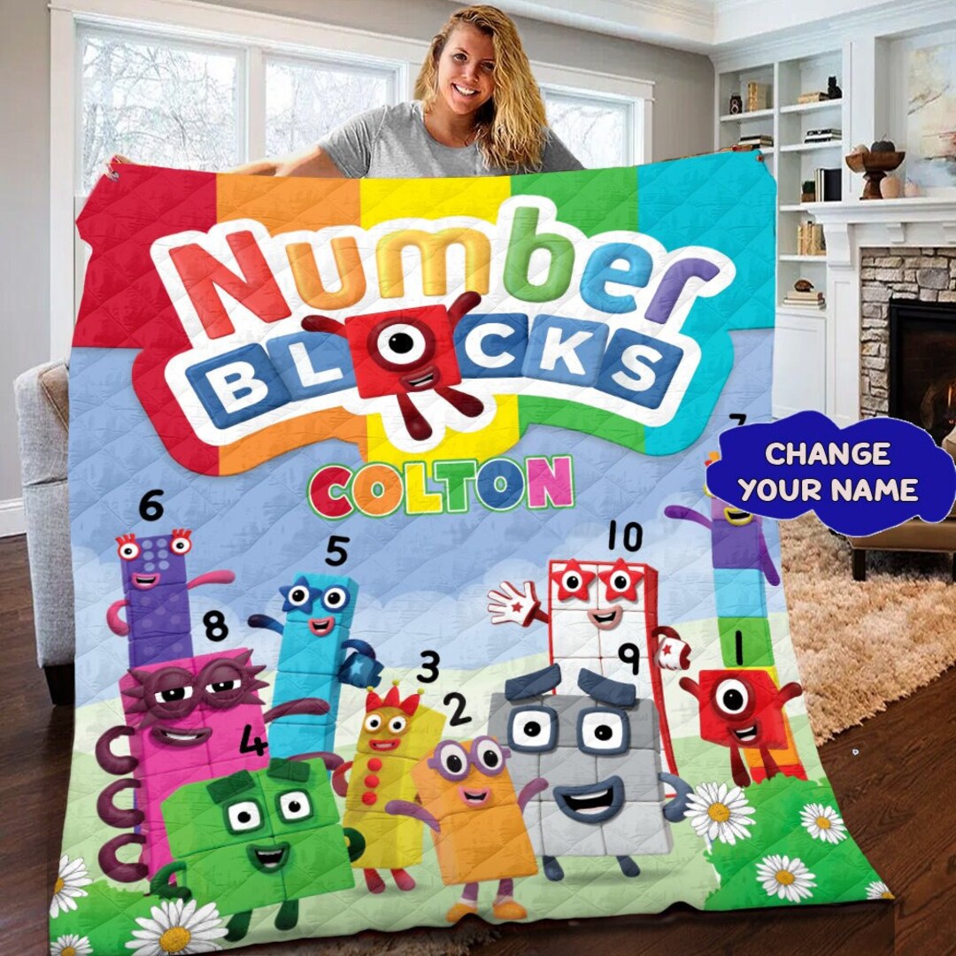 Personalized Numberblocks Quilt Blanket Numberblocks Kids - Etsy