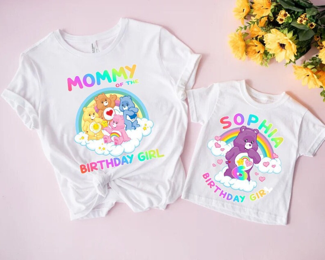 Custom Care Bears Birthday Shirt Care Bears Family Birthday - Etsy
