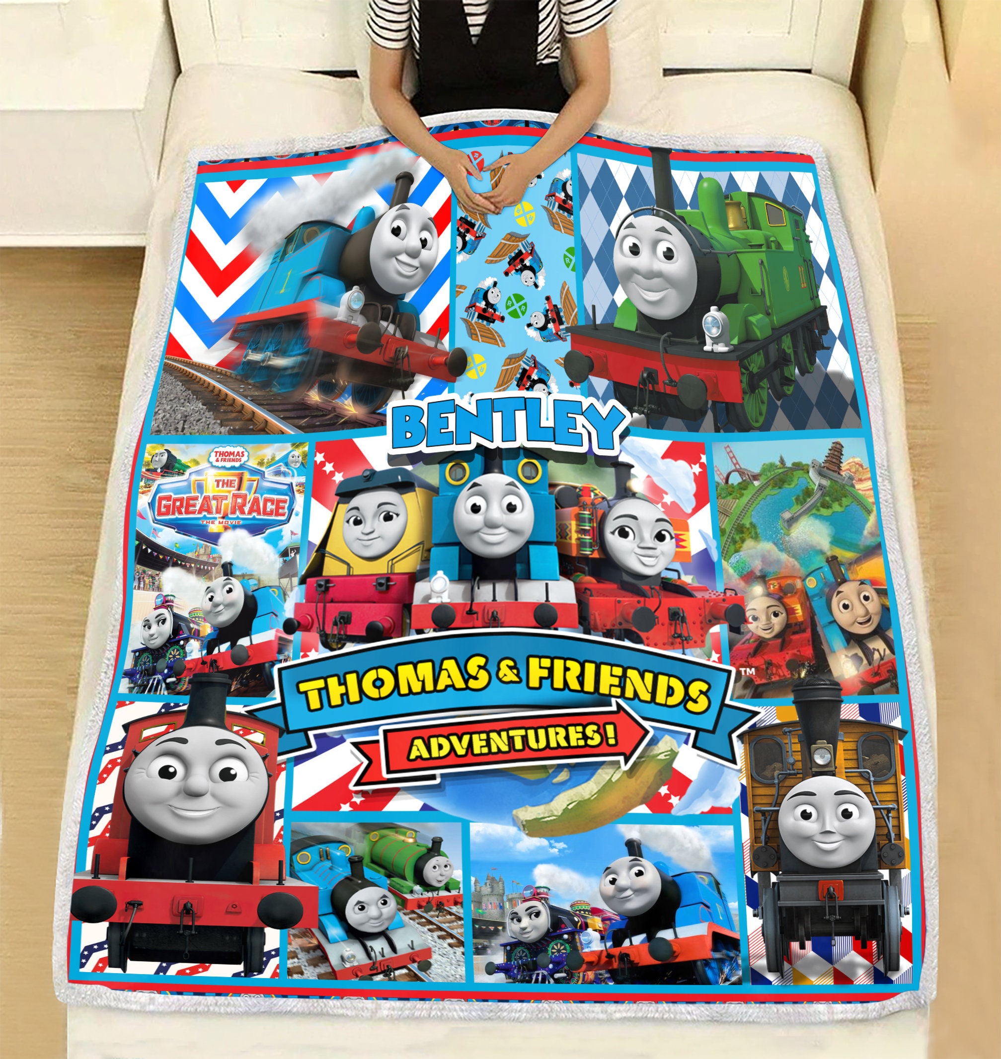 Personalized Thomas and Friends Blanket, Thomas and Friends Blanket ...