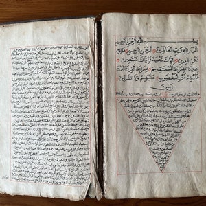 Antique Quran - Vintage Quran - 204 Years Old, Handwritten Manuscript ...