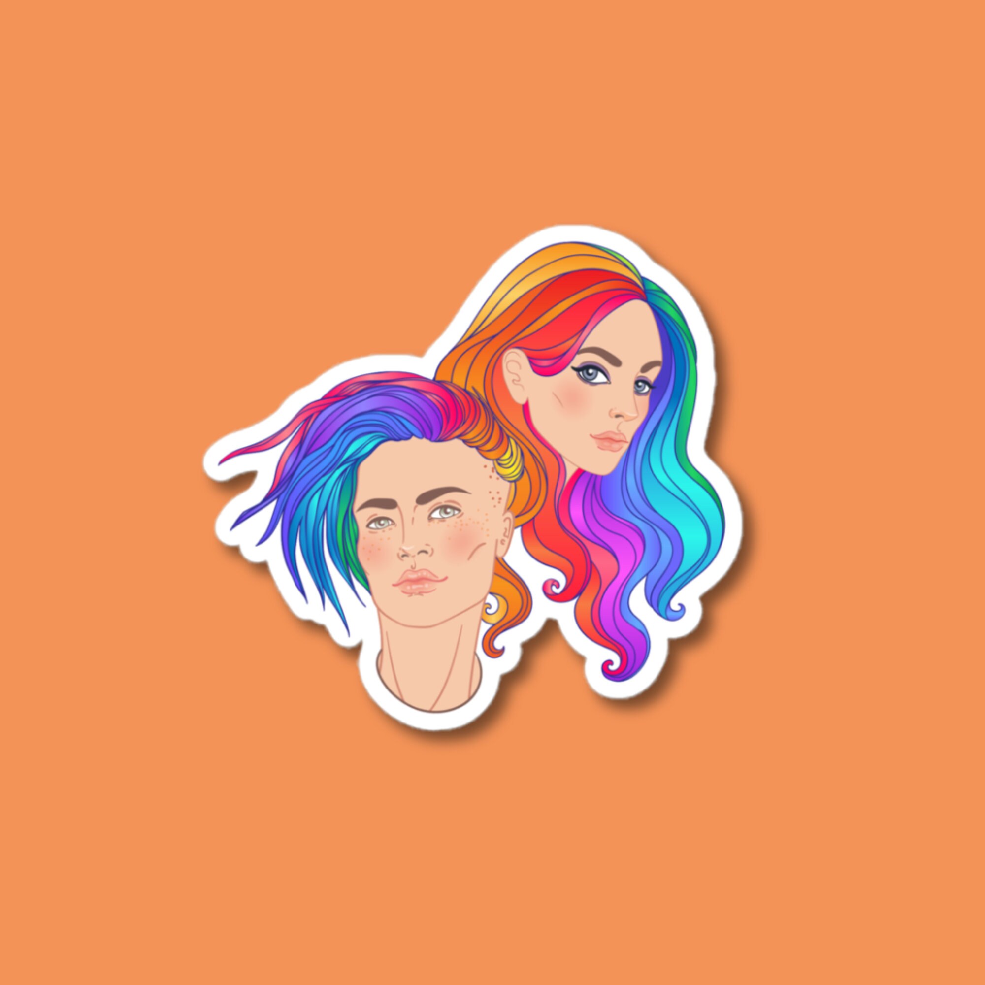 Lesbian Sticker LGBTQIA Sticker Queer Sticker Pride Sticker Sapphic ...