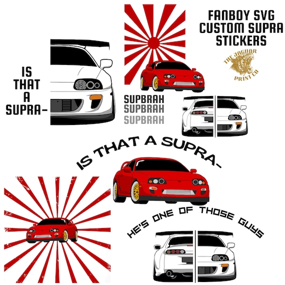Supra SVG Stickers Set Custom Car SVG Japanese Race Car - Etsy