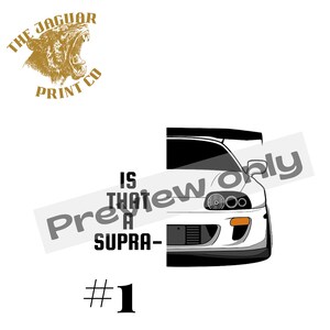 Supra SVG Stickers Set, Custom Car SVG, Japanese Race Car Stickers, is ...
