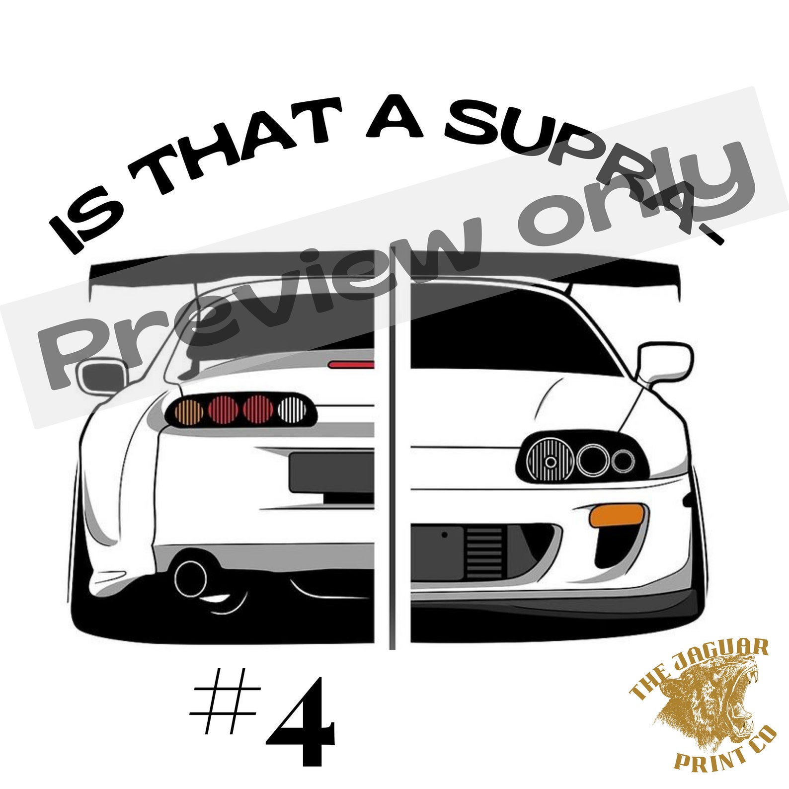 Supra SVG Stickers Set, Custom Car SVG, Japanese Race Car Stickers, is ...