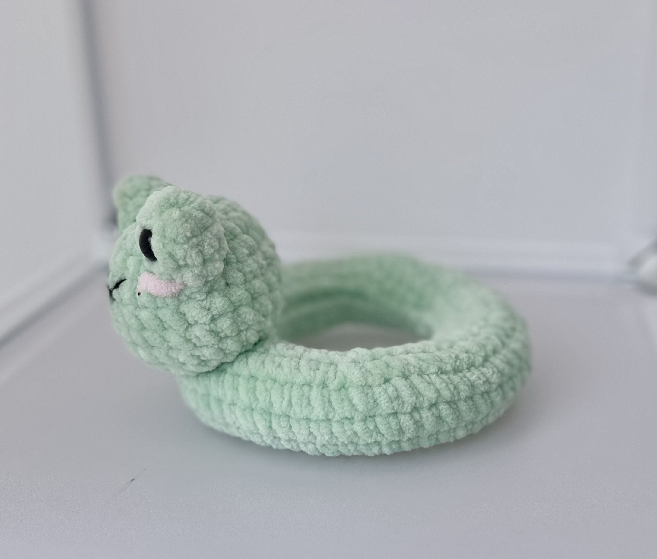 Handmade Crocheted Duck Plush With Frog Floatie: Soft Chenille Yarn - Etsy