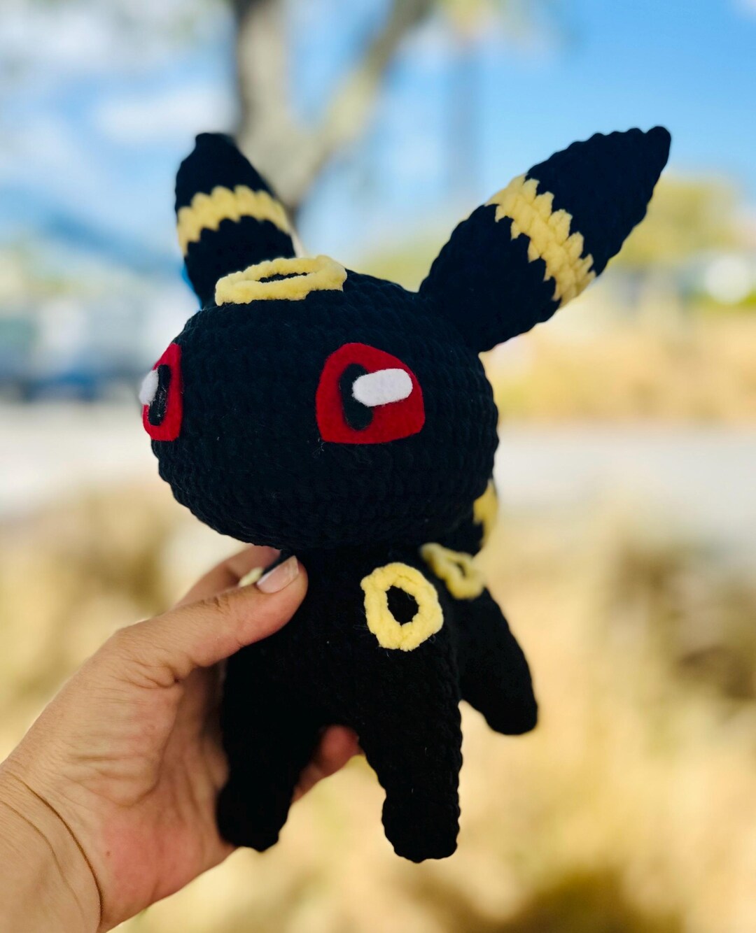 Handmade Moonlight Creature Plush | Crocheted Shadow Fox Companion ...
