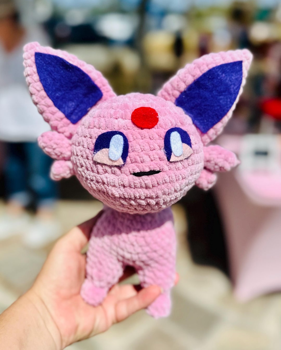 Handmade Psychic Fox Plush | Crocheted Lavender Fantasy Creature ...