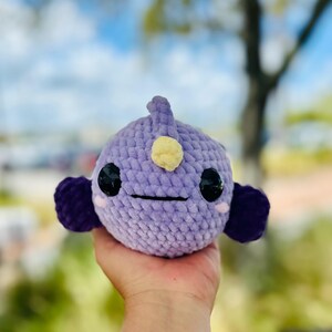 Handmade Crocheted Angler Fish Plush - 6 Inch Deep Sea Creature ...