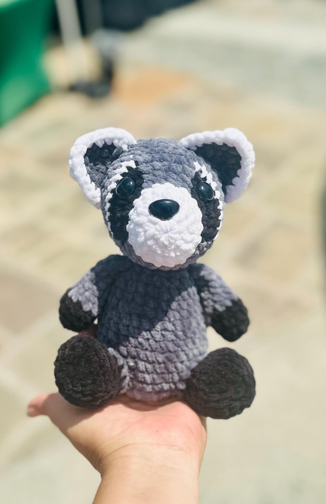 Handmade Amigurumi Raccoon | Soft Plush Yarn | Cute and Cuddly Crochet ...