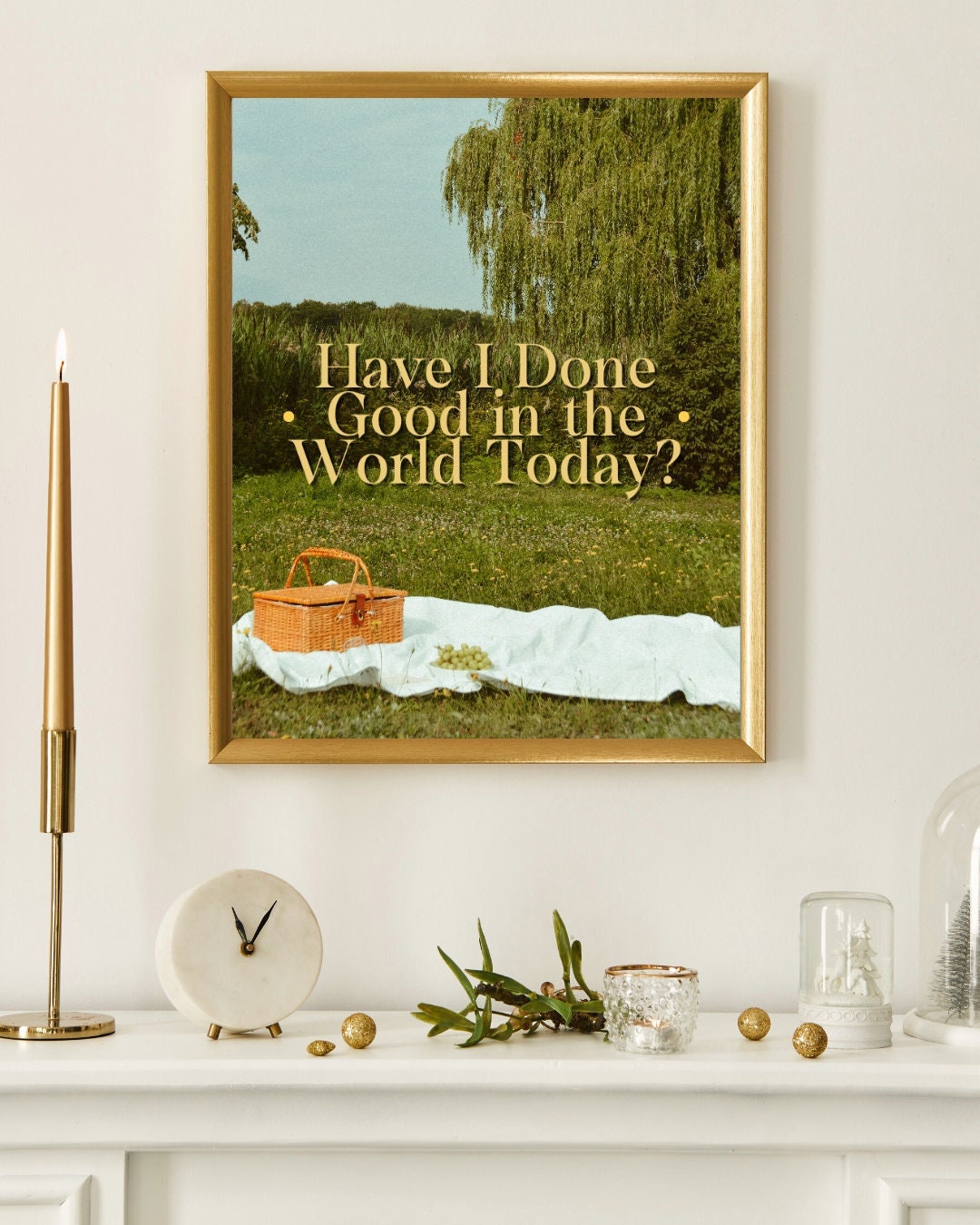 Typography - Digital Print - Have I Done Good in the World Today? - Etsy