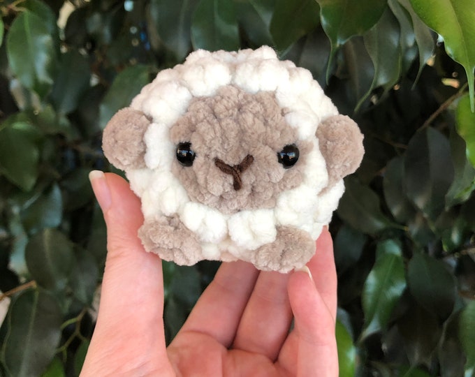 MADE TO ORDER Handmade Sheep Puff Plushie - Etsy
