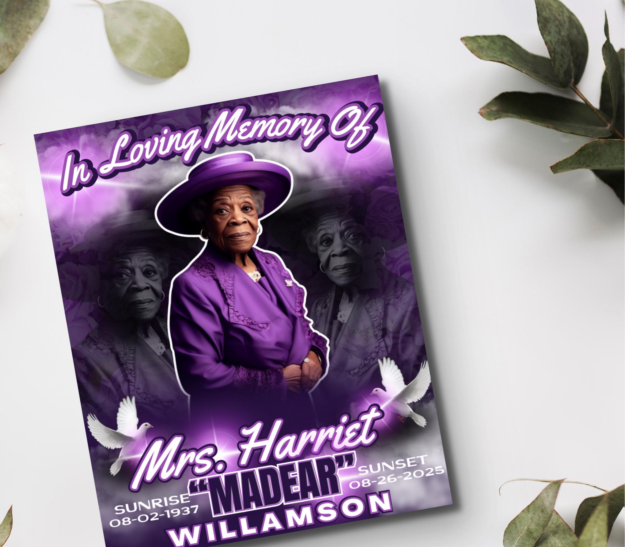 6 IN 1 Bundle in Loving Memory Design Canva Editable Bundle Template ...