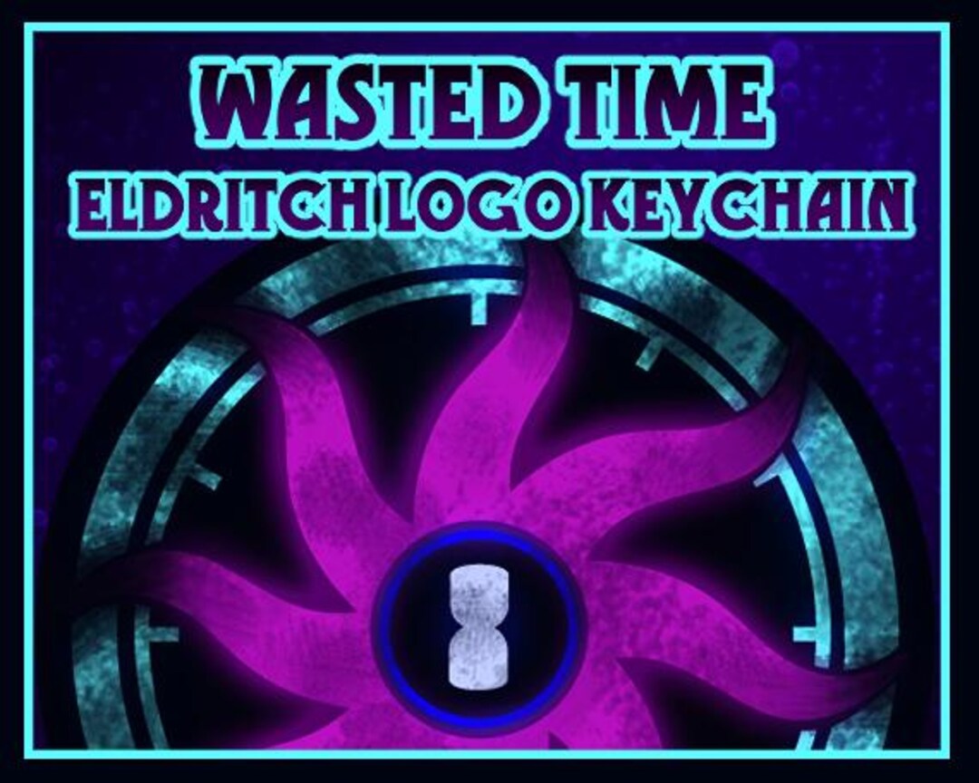 Wasted Time Logo Keychain - Etsy