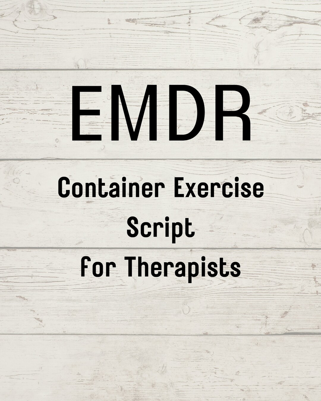 EMDR Therapist Resource Tool - Container Exercise Script - Etsy
