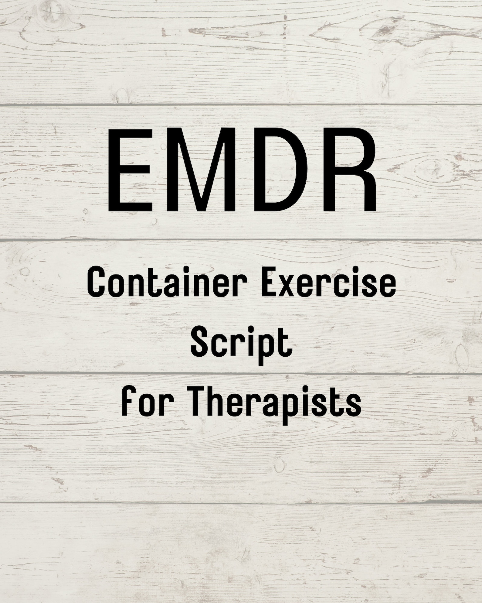 EMDR Therapist Resource Tool - Container Exercise Script - Etsy