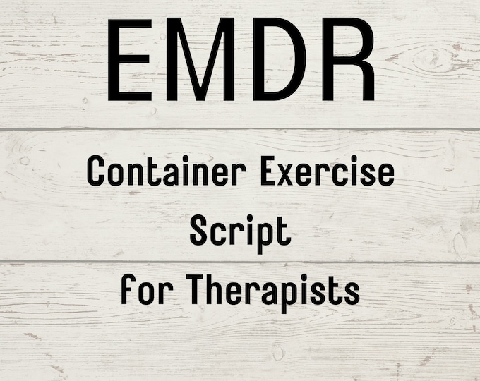EMDR Therapist Resource Tool Container Exercise Script - Etsy