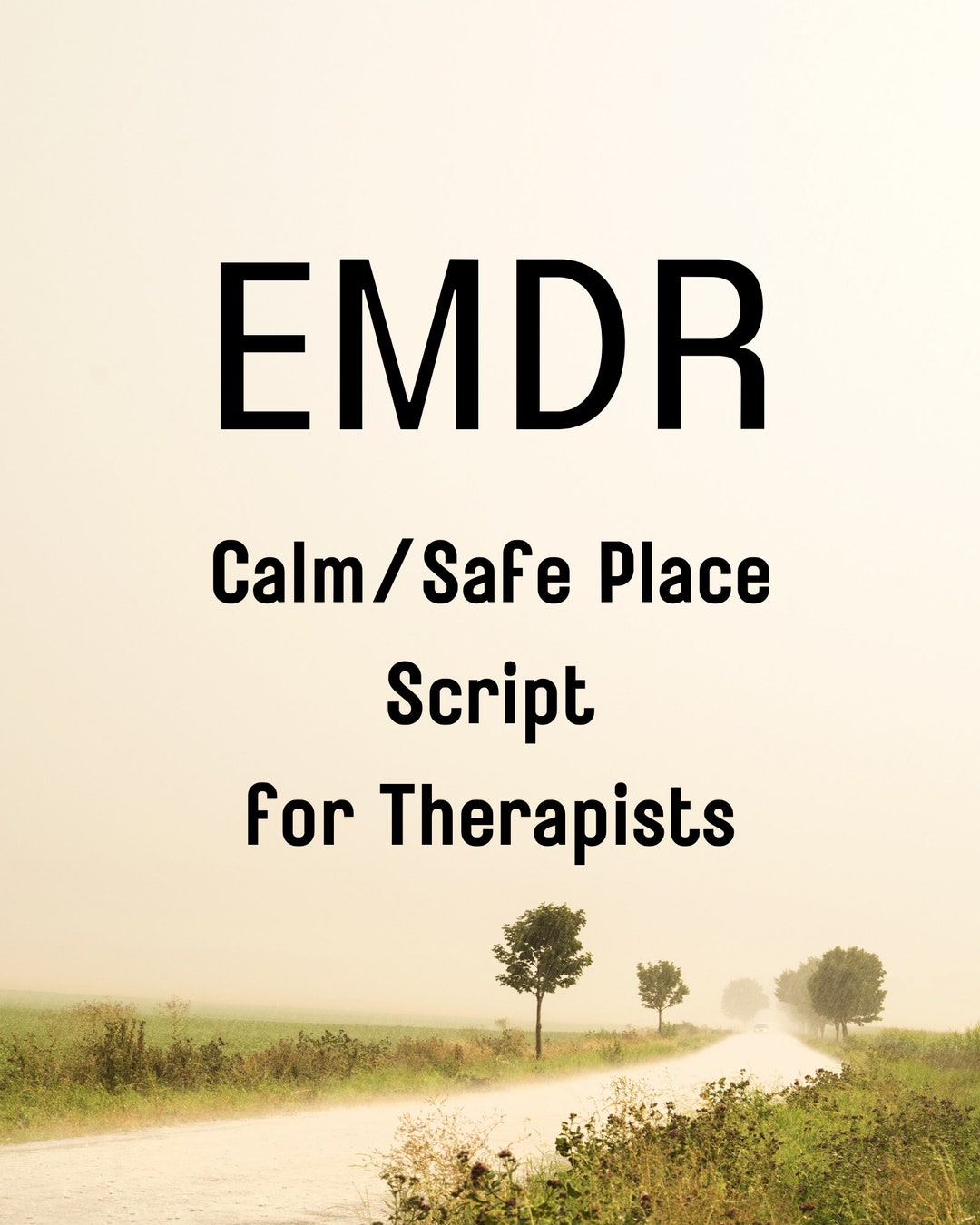 EMDR Resource Calm Safe Place Script - Etsy