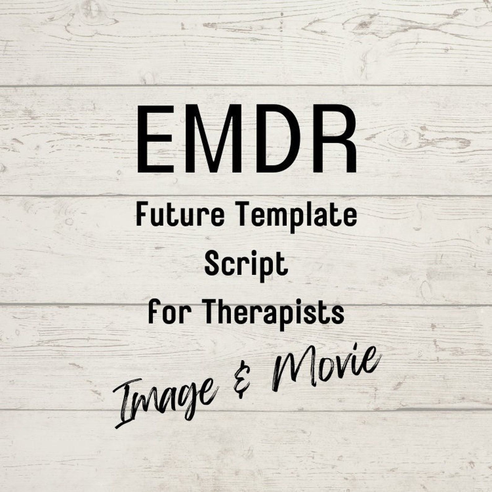 EMDR Future Template For Therapists Image And Movie Etsy